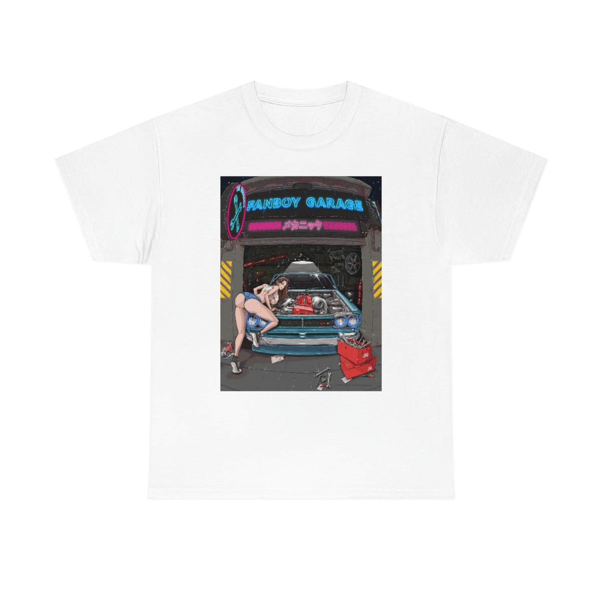 FBG Short Sleeve Waifu Mechanic / Nissan C10 GTR | www.fanboygarage.com