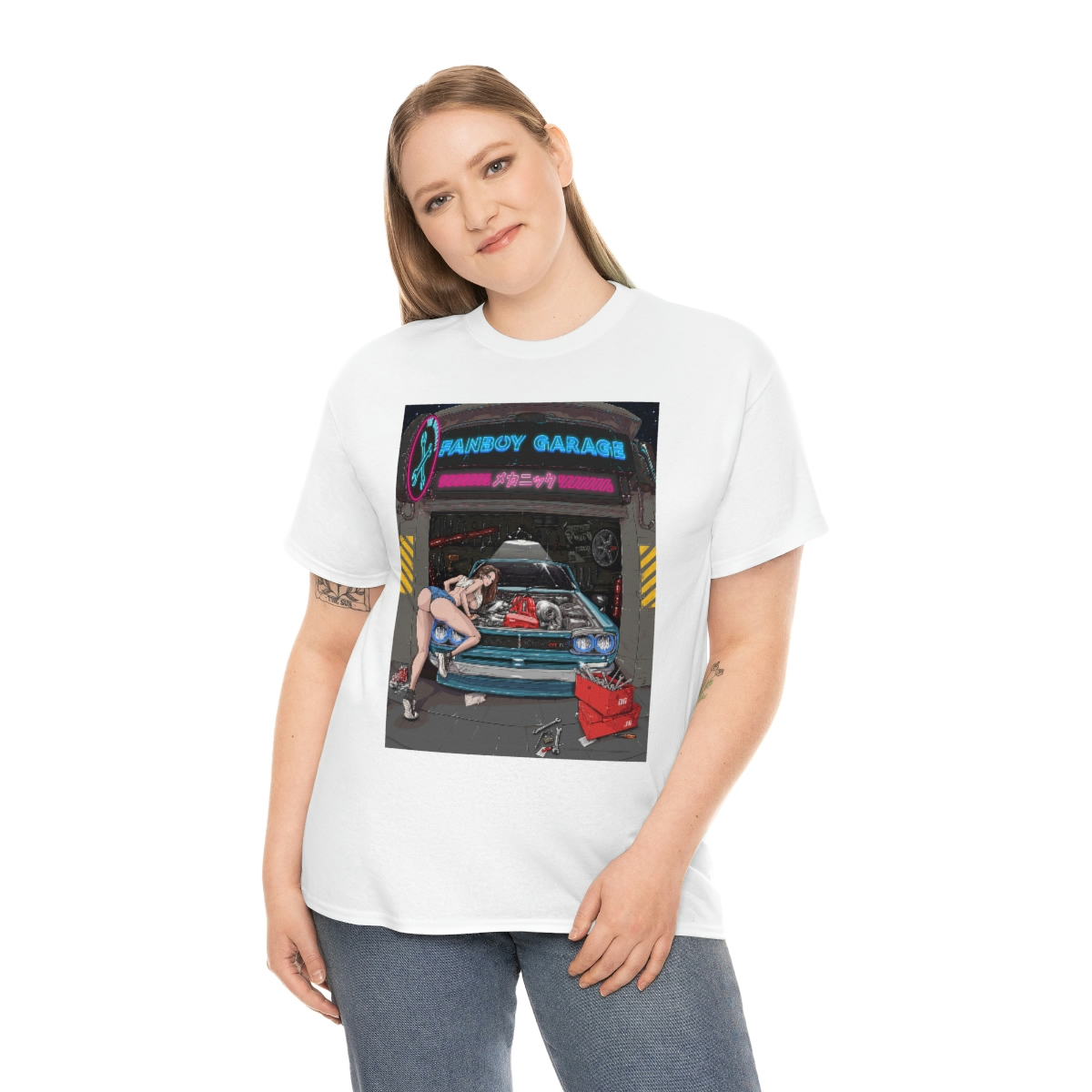 FBG Short Sleeve Waifu Mechanic / Nissan C10 GTR | www.fanboygarage.com