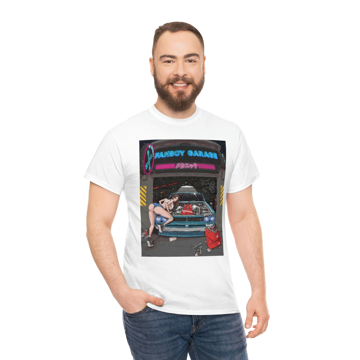 FBG Short Sleeve Waifu Mechanic / Nissan C10 GTR | www.fanboygarage.com