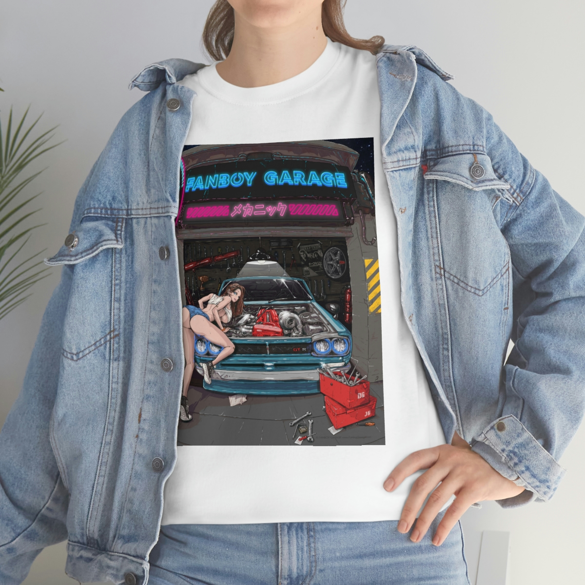 FBG Short Sleeve Waifu Mechanic / Nissan C10 GTR | www.fanboygarage.com