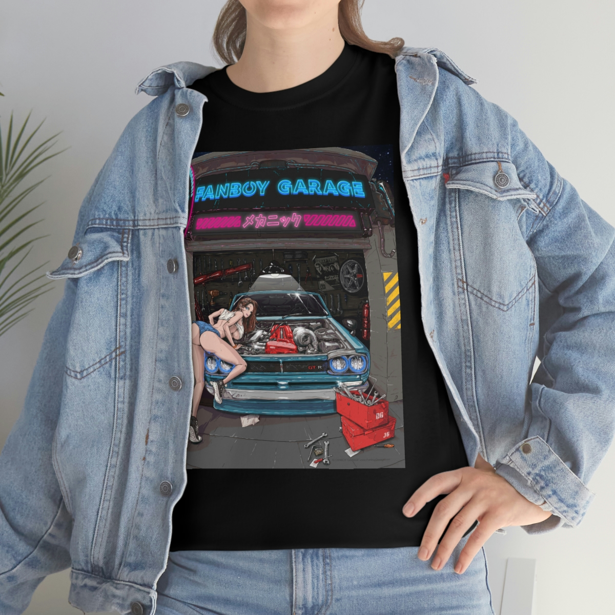 FBG Short Sleeve Waifu Mechanic / Nissan C10 GTR | www.fanboygarage.com